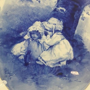 Royal Doulton Blue Childrens Series Wares Oval Plaque 7728 RD - Etsy