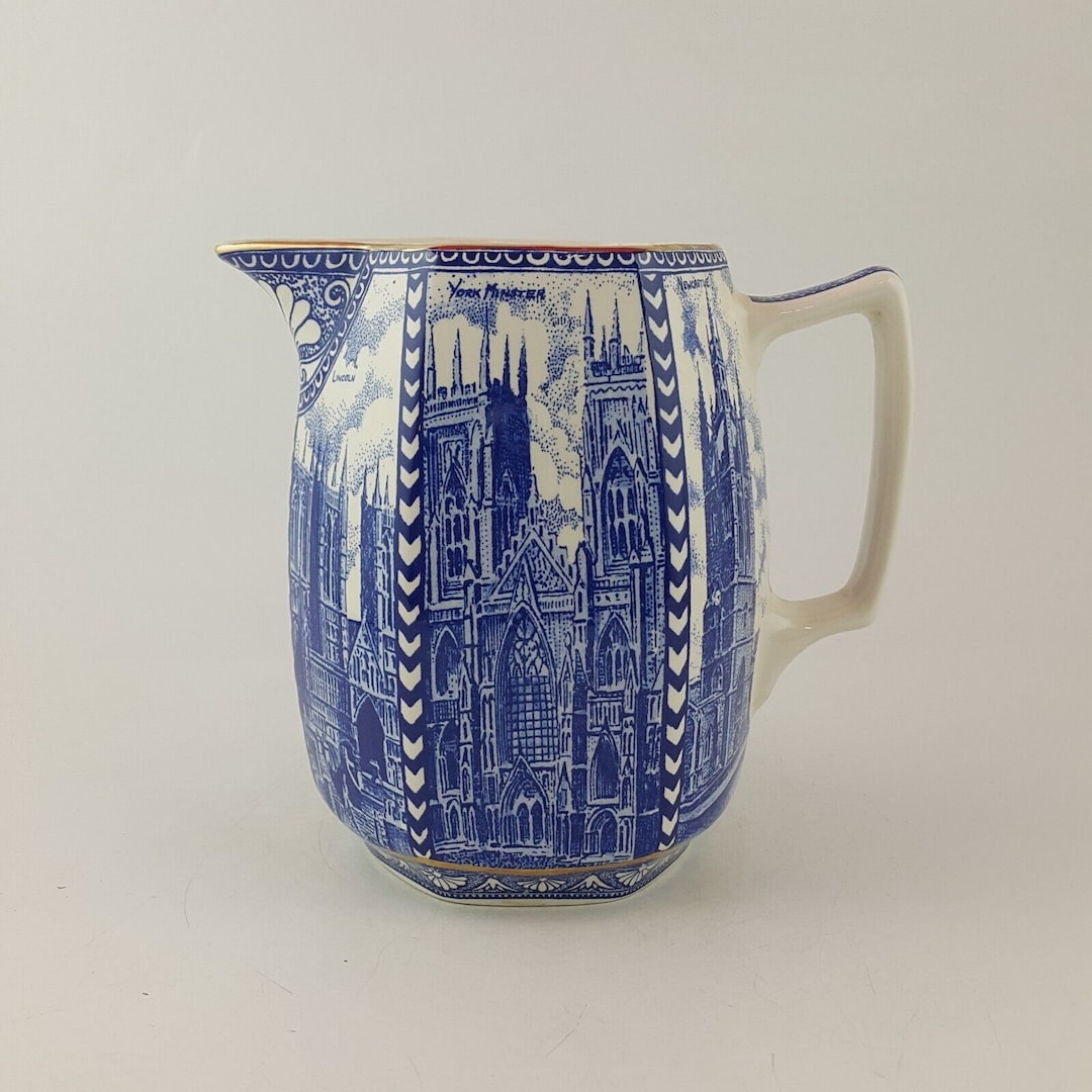 Ringtons Pottery York Minster Blue Jug 8703 O/A - Etsy