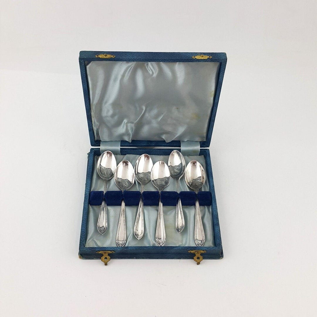 Set of Six Sliver A1 EPNS Spoons OA 6726 - Etsy