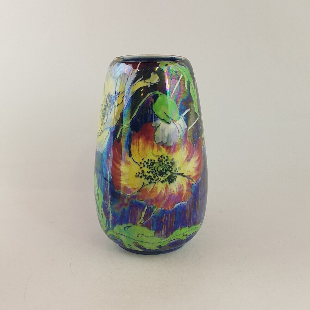 Vintage Capri Floral Vase chipped 20 TF - Etsy