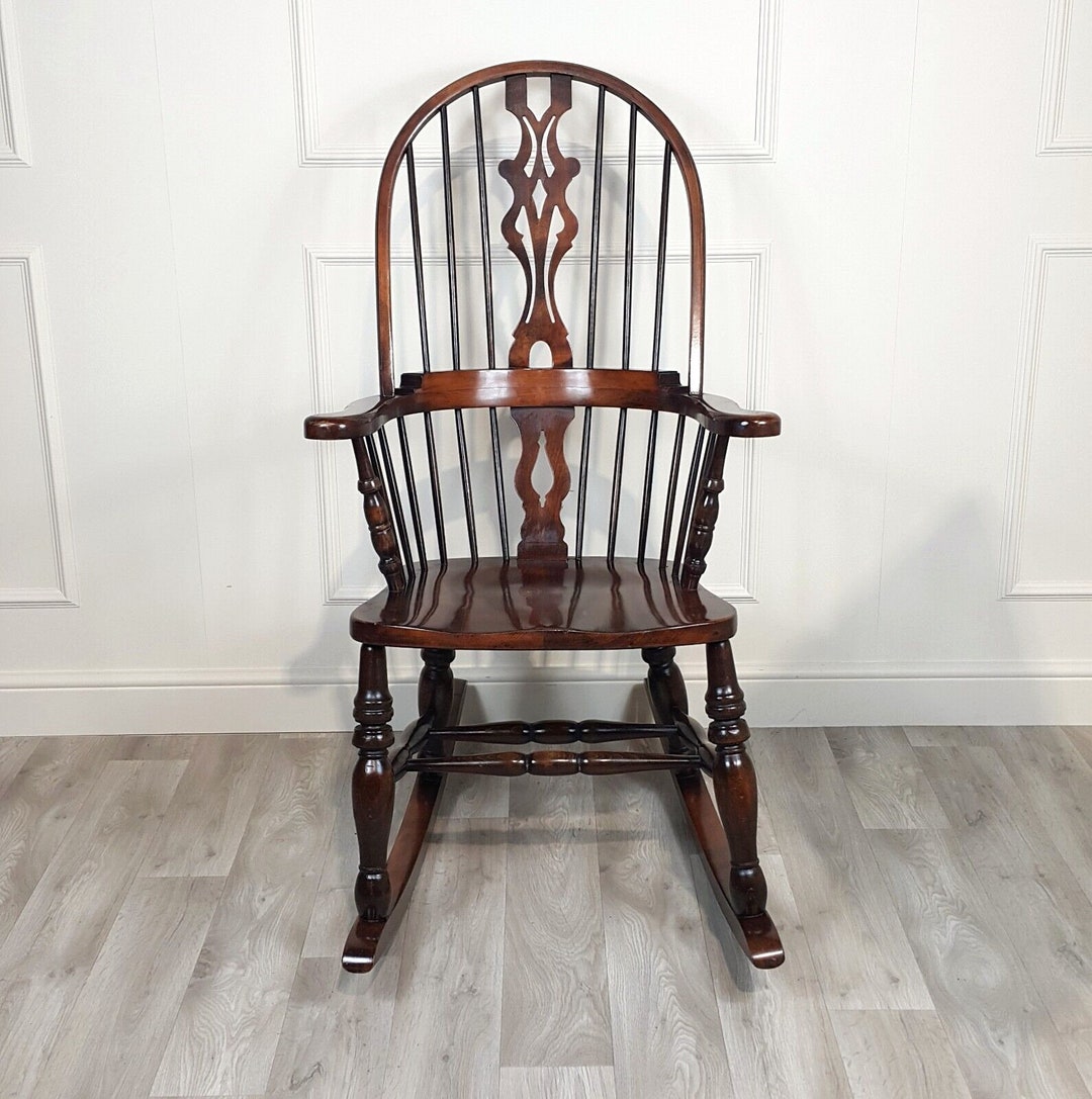 Antique Windsor Rocking Chair F277 - Etsy