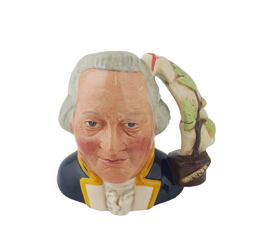Royal Doulton Small Character Jug D7074 Capt Bligh - 7662 RD - Etsy