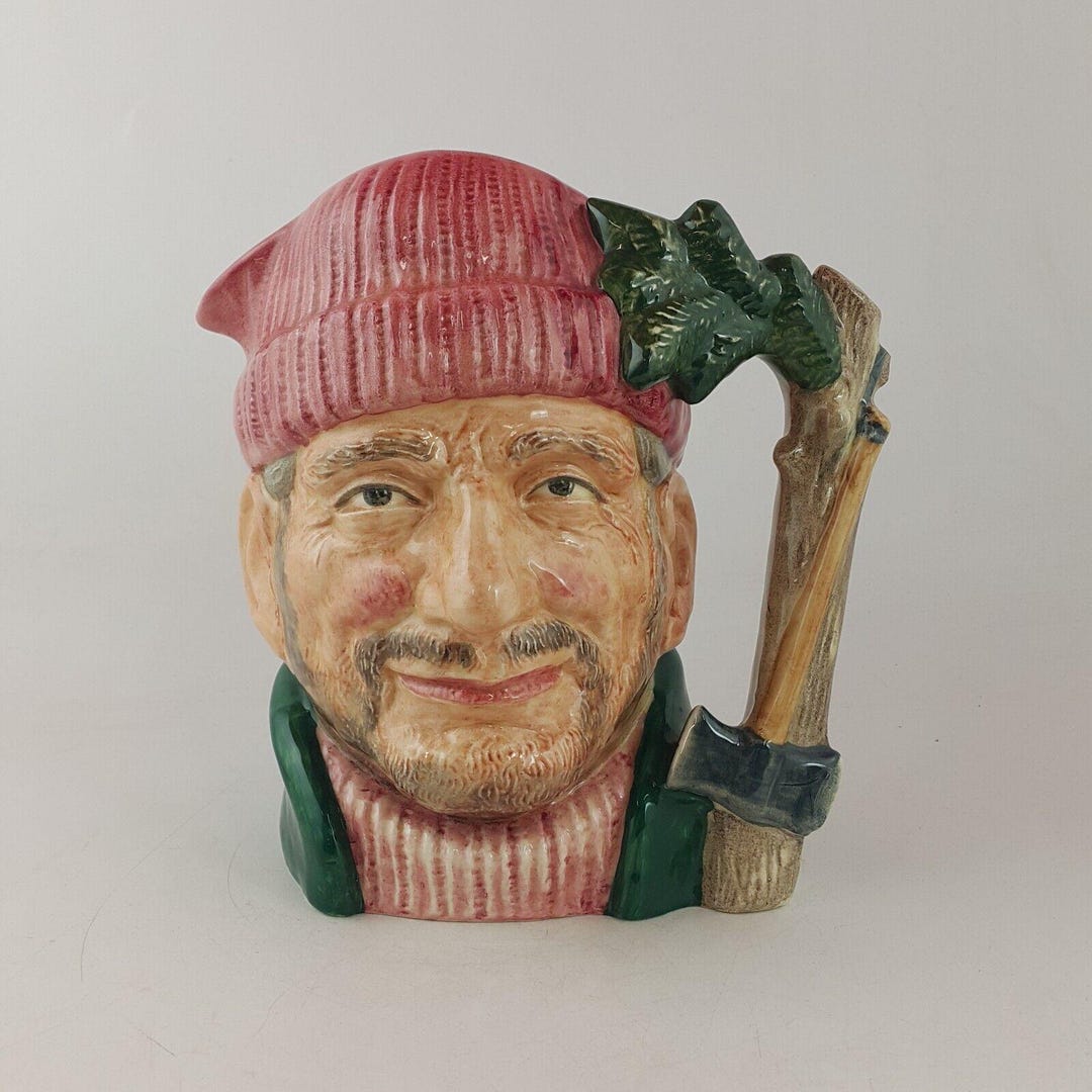 Royal Doulton Large Character Jug D6610 Lumberjack chipped 7141 RD - Etsy
