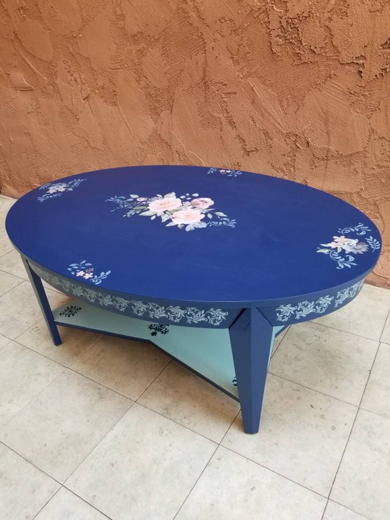 Navy Blue Coffee Table - Etsy