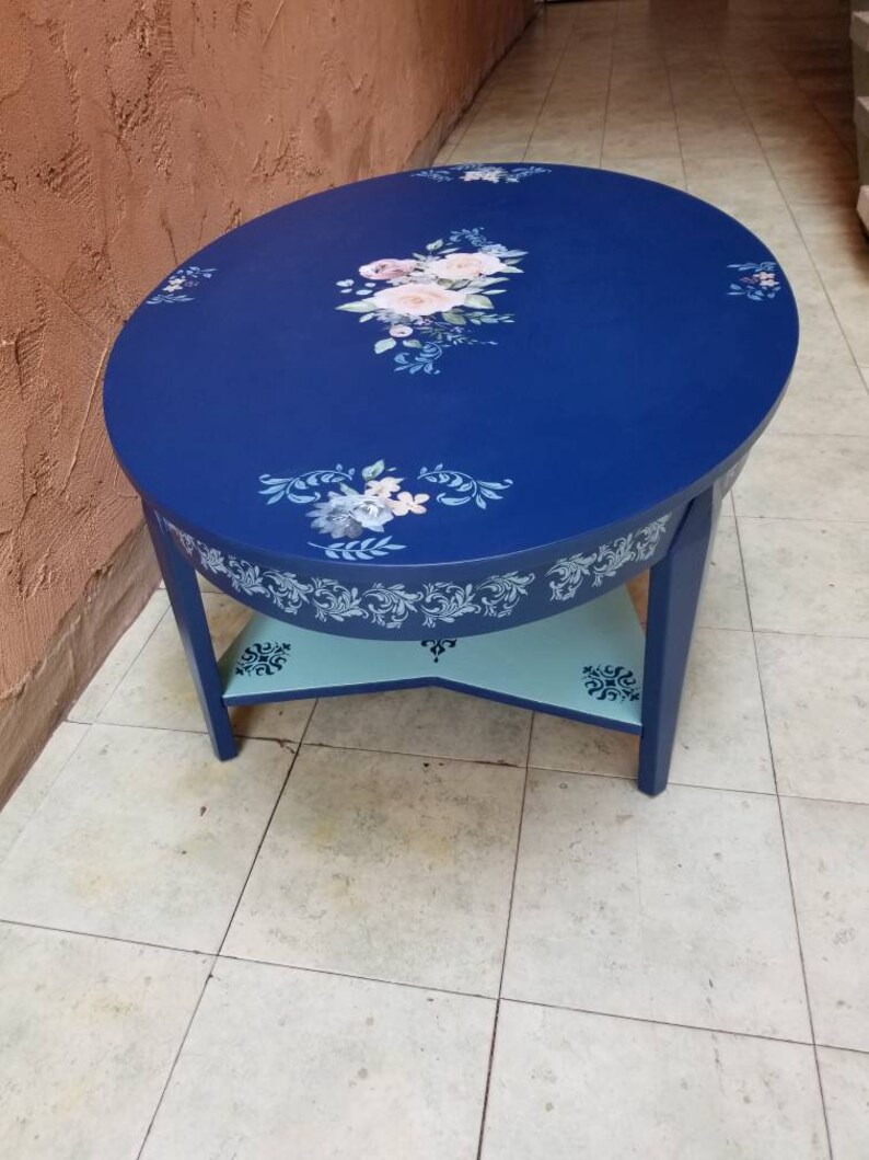 Navy Blue Coffee Table - Etsy