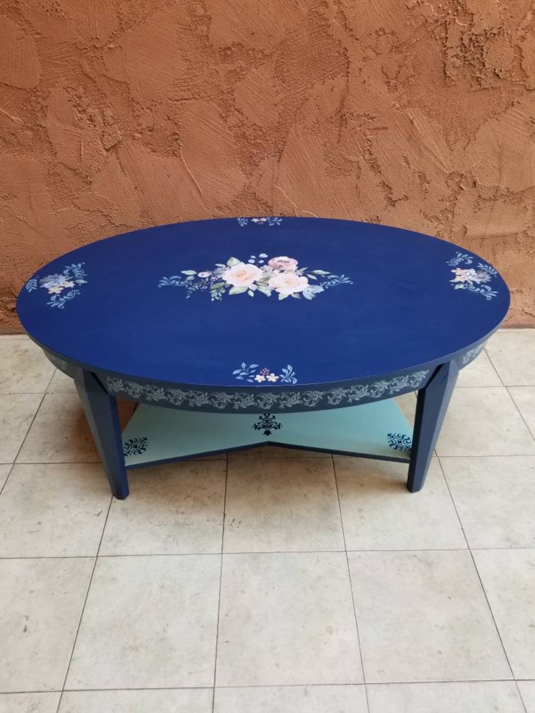 Navy Blue Coffee Table - Etsy