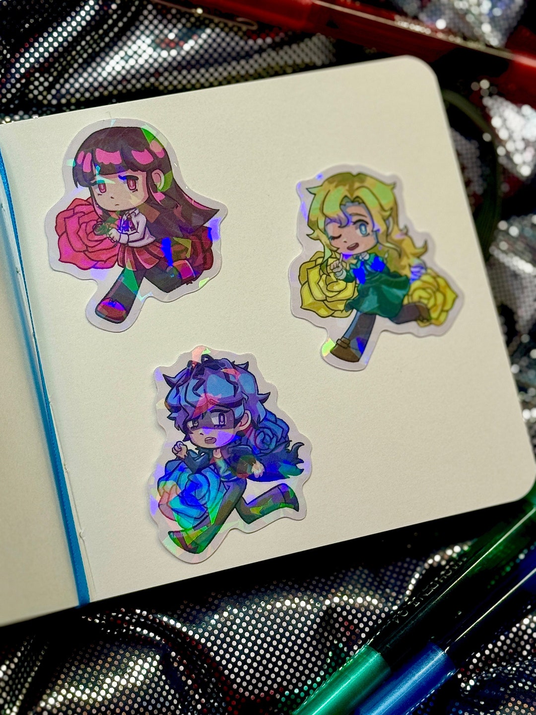 Ib RPG Horror Maker Game Holographic Holo Stickers Ib Garry Mary ...