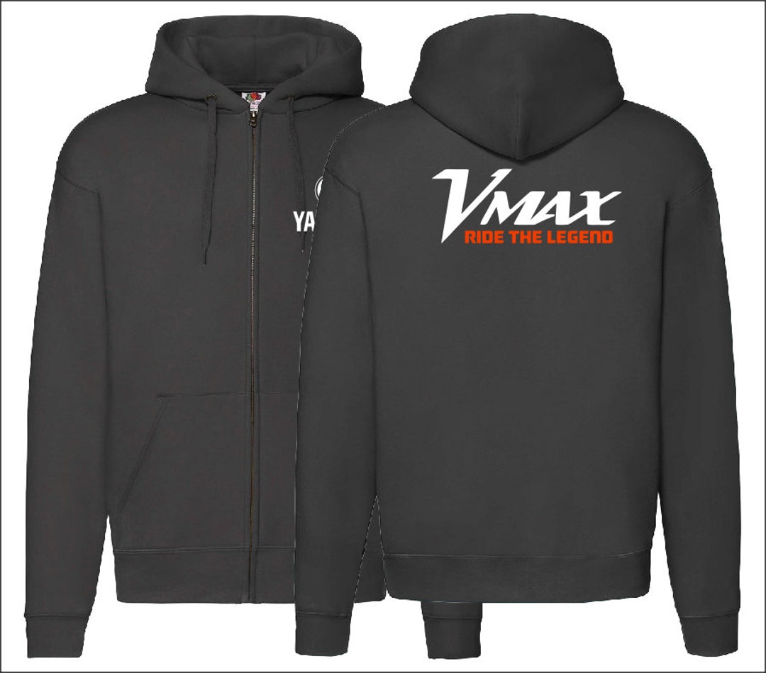 Premium Hoodie for YAMAHA VMAX With Zip Motorcycle for Yamaha V-max ...