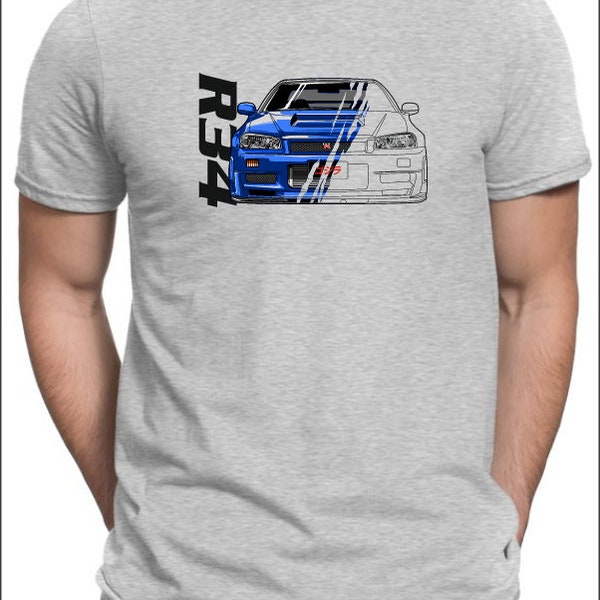 Nissan R34 Gtr T Shirt - Etsy