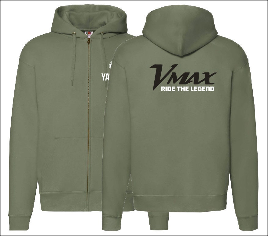 Premium Hoodie for YAMAHA VMAX With Zip Motorcycle for Yamaha V-max ...