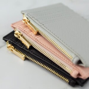 Personalised Card Holder | Personalized Monogram Purse | Minimalist ...