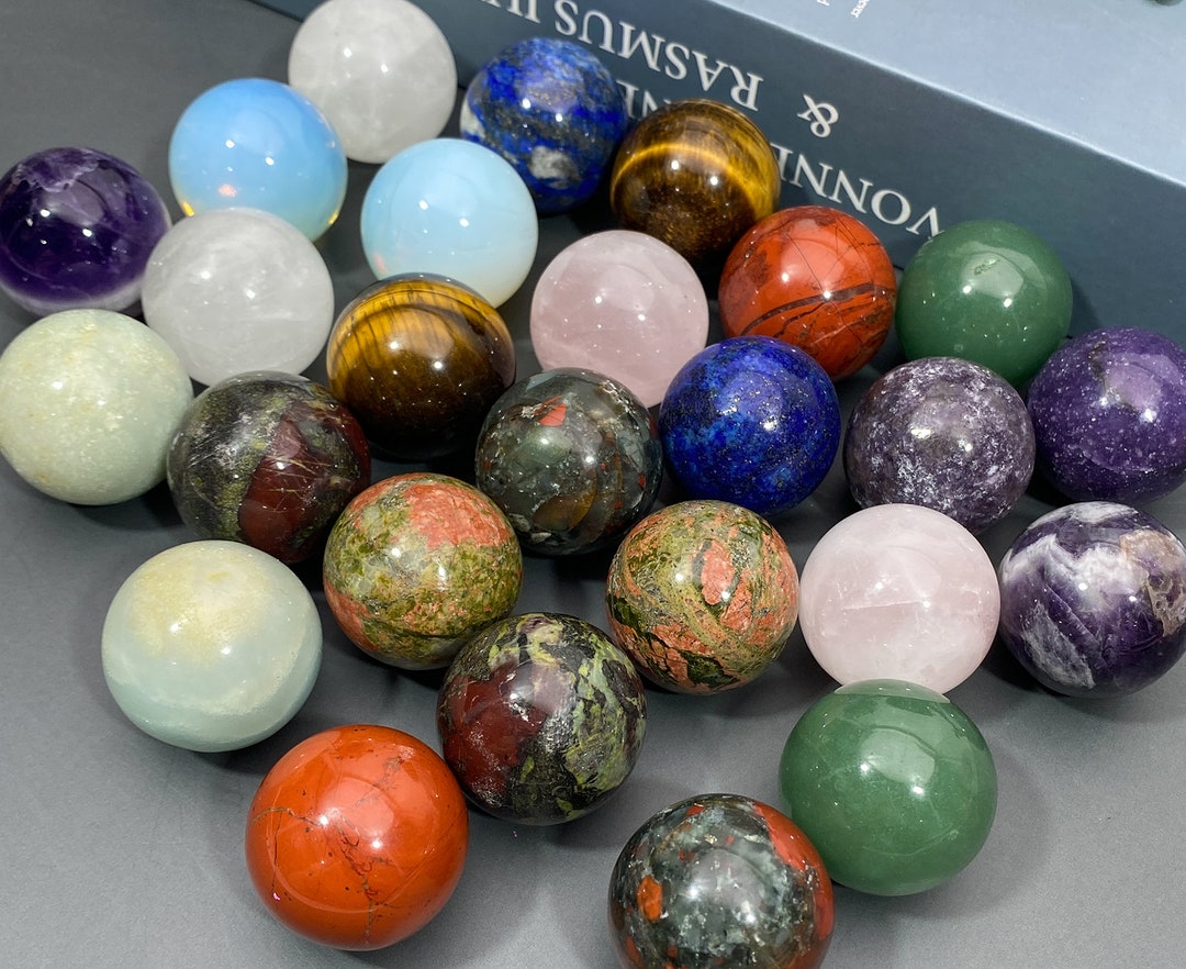 Mini Crystal Sphere , Assorted Mini Spheres , Crystal Gift , Home Decor , Mini Crystal Sphere ...