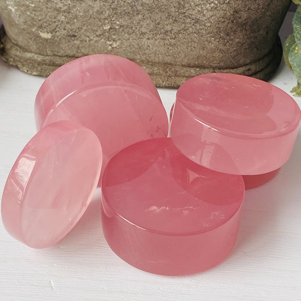Rose Quartz Disc - Etsy