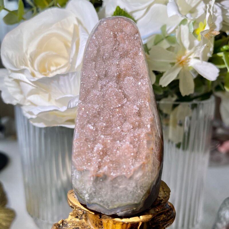 Druzy Pink Amethyst - Etsy