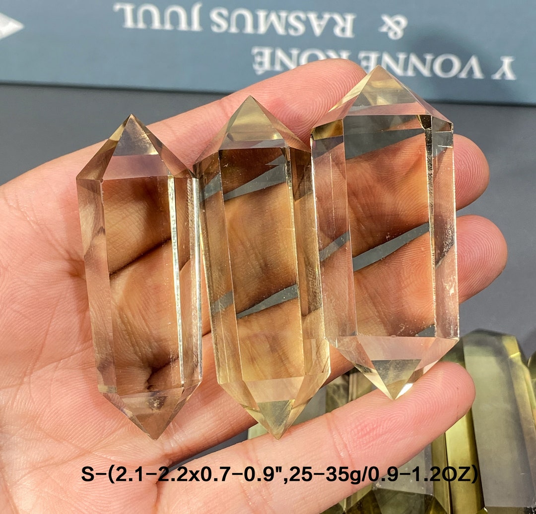 Citrine Point Double Terminated , Citrine Wand Point , Citrine Crystal ...