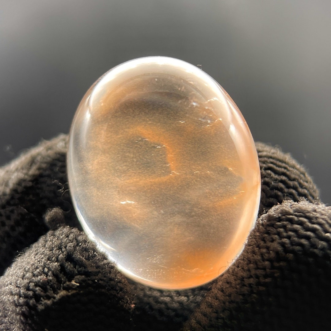 Natural Orange Rabbit Hair Rutilated Quartz Oval Cabonchon, Healing ...