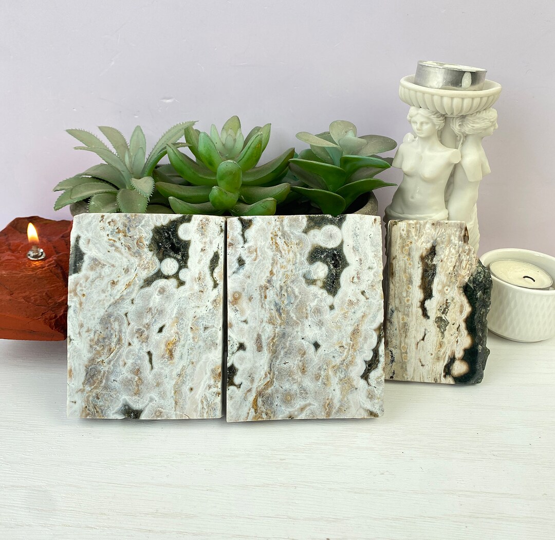 New 8th Vein Ocean Jasper Slice Slab , Polished Old Stock Ocean Jasper ...