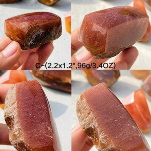 Rare Red Rabbit Hair Stone Freeform Specimens , Crystal Specimen ...