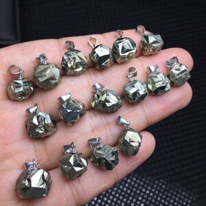 Natural Chalcopyrite Raw Stone Ring / Pendant, Rough Stone Ring ...