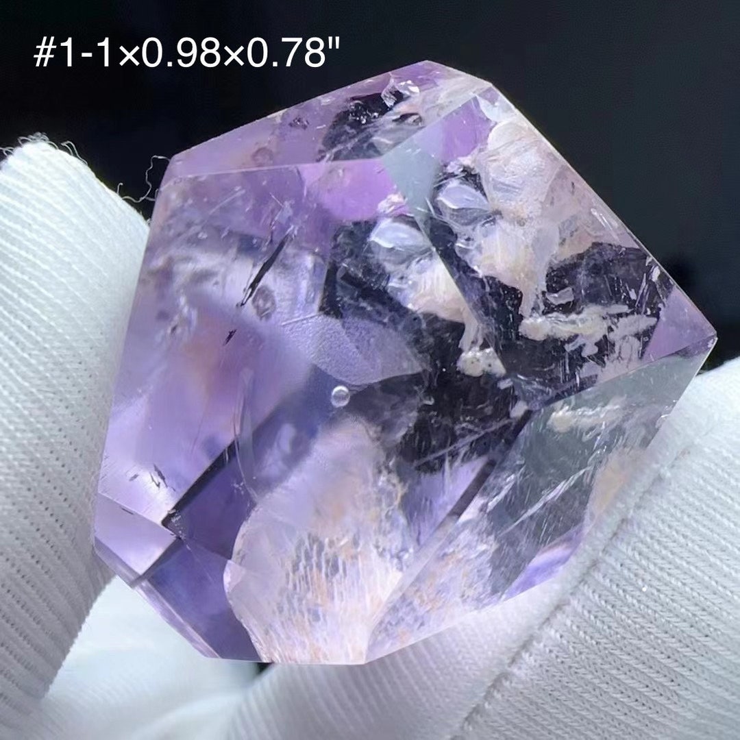 Enhydro Amethyst Freeform Crystal, Rainbow Enhydro Purple Amethyst ...