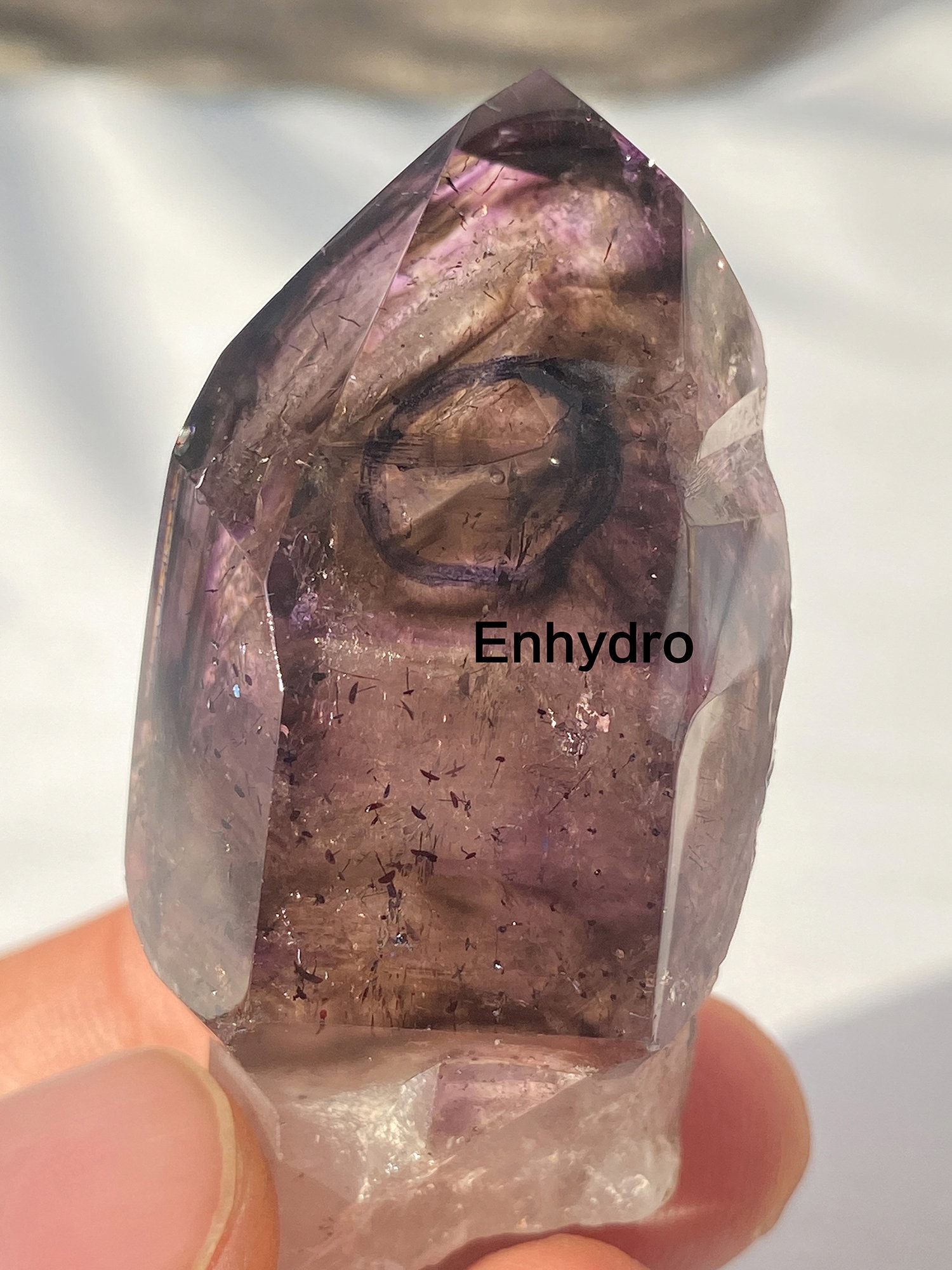 Raw Super Seven Crystal Point Super Seven Scepter Enhydro - Etsy