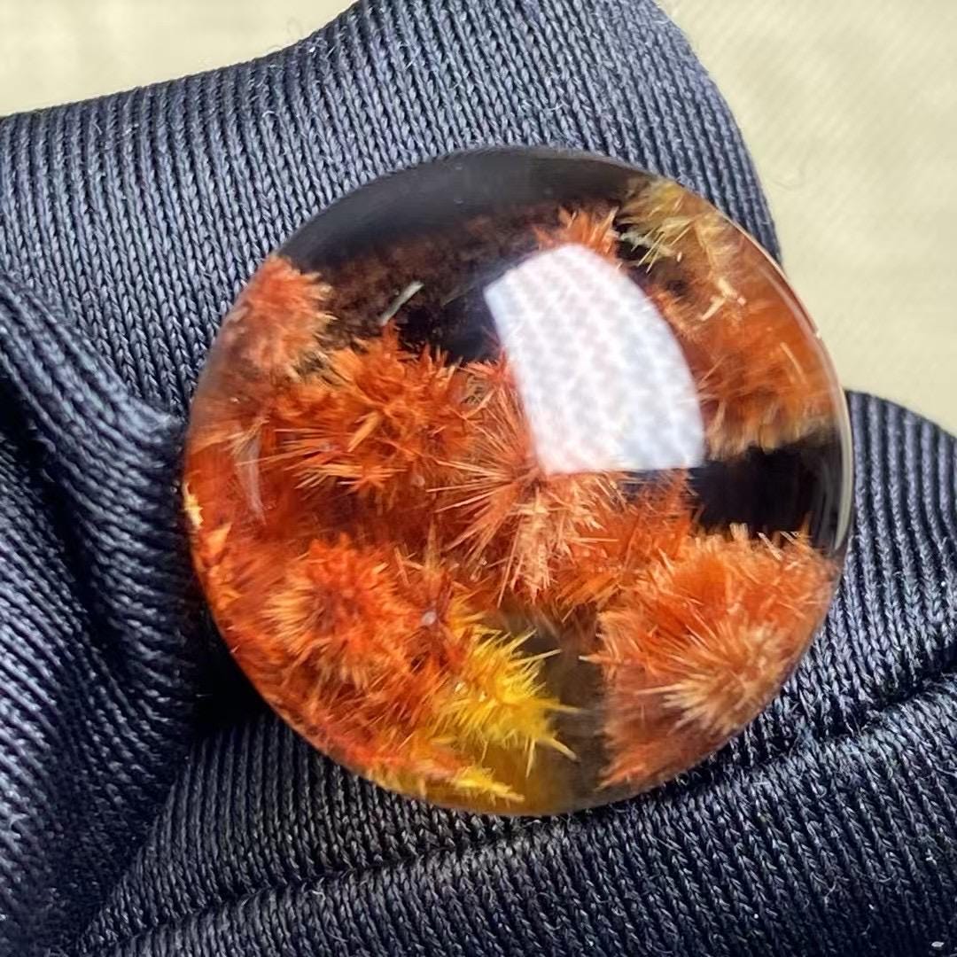 Natural Rutilated Quartz Sphere, Collector Sphere, Rutilated Flowers in ...