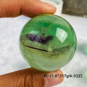 Green Fluorite Sphere , Large Crystal Ball Decor , Fluorite Crystals ...