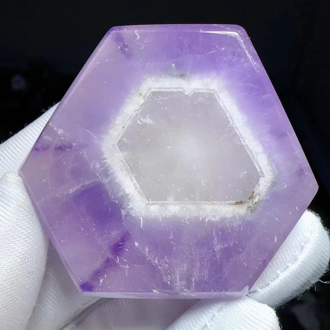 Natural Dabiz Hexagonal Super Seven Quartz Crystal, Phantom Amethyst ...