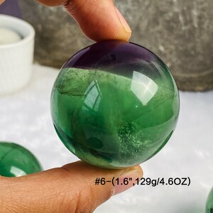 Green Fluorite Sphere , Large Crystal Ball Decor , Fluorite Crystals ...