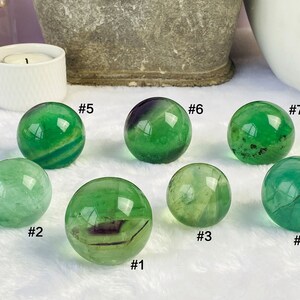 Green Fluorite Sphere , Large Crystal Ball Decor , Fluorite Crystals ...