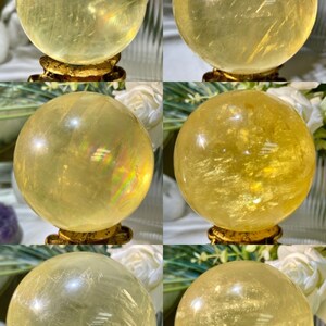 Honey Calcite Sphere, Yellow Calcite Sphere, Healing Gemstone, Home ...