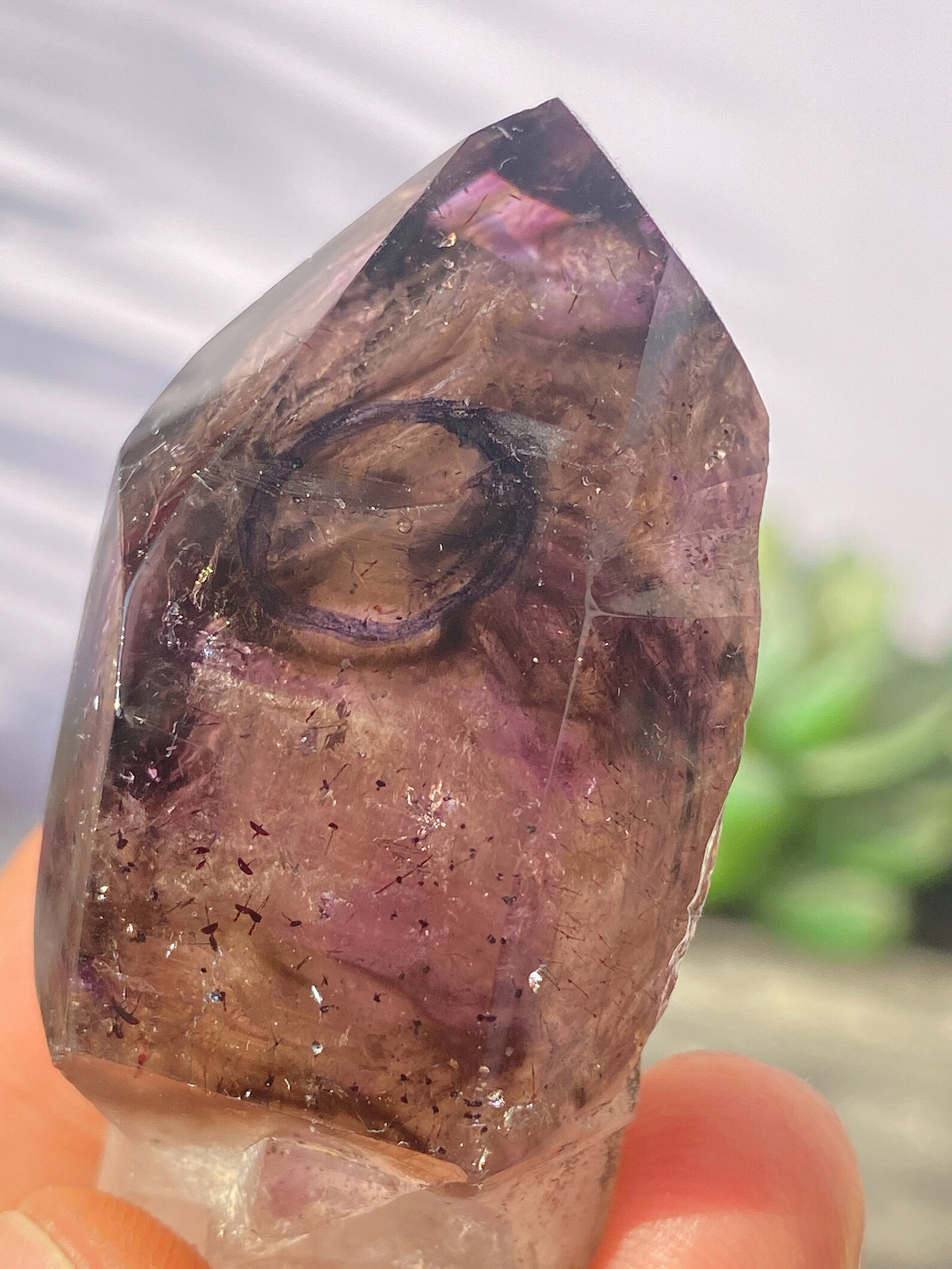 Raw Super Seven Crystal Point Super Seven Scepter Enhydro - Etsy