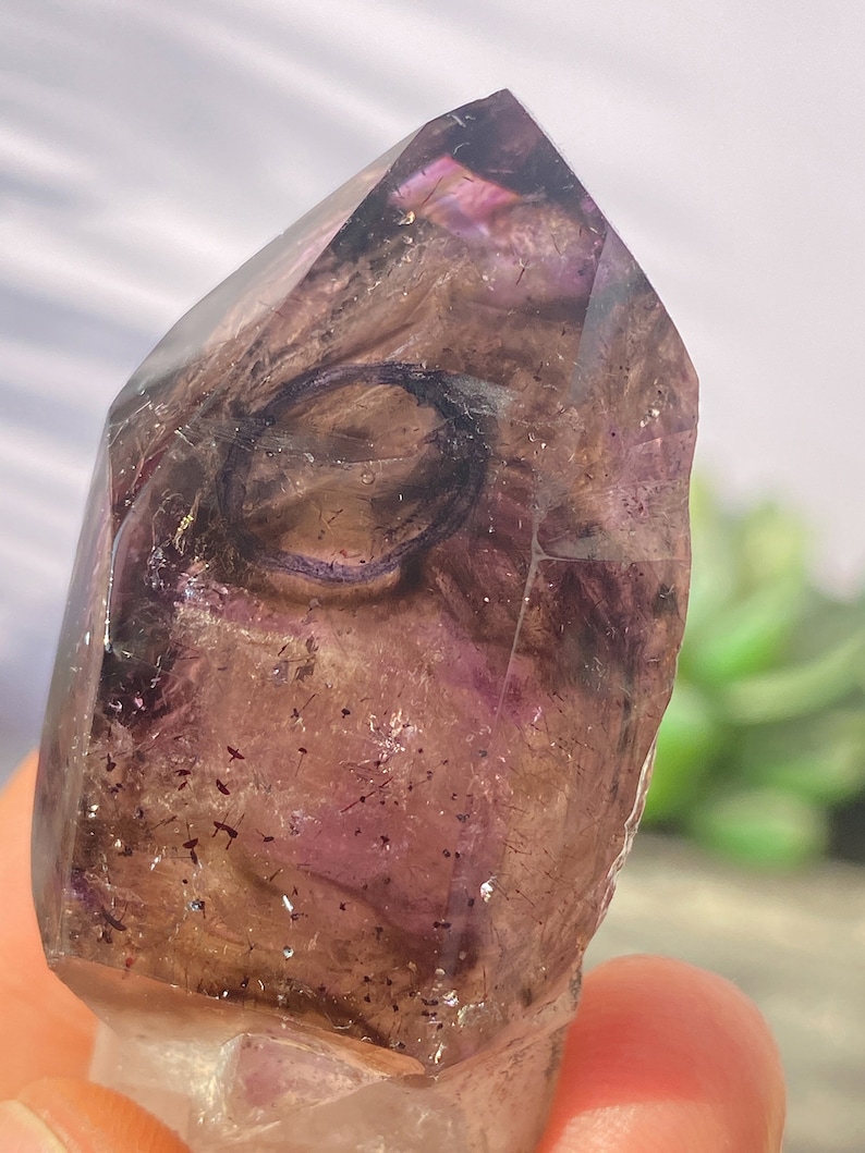 Raw Super Seven Crystal Point Super Seven Scepter Enhydro - Etsy