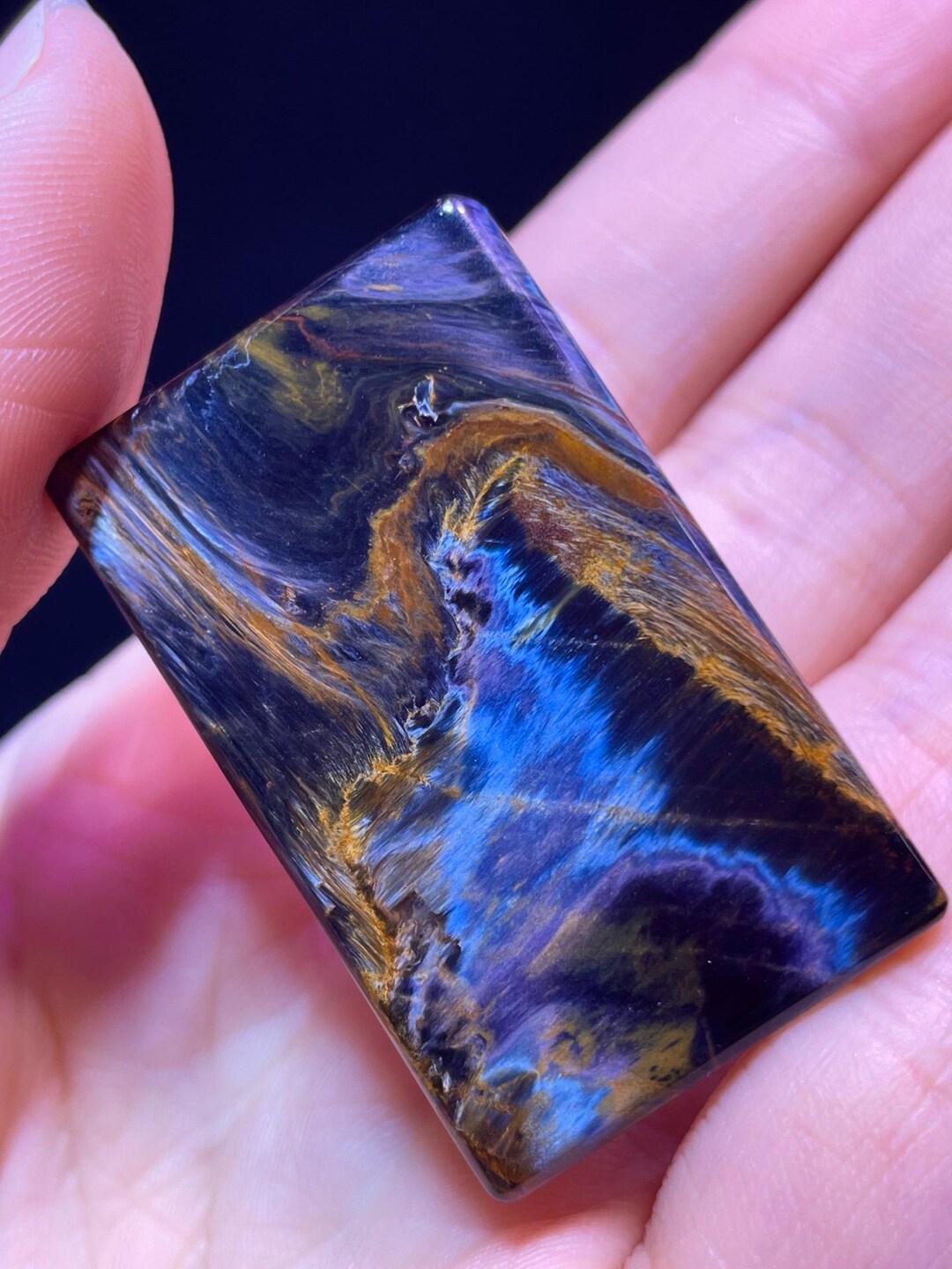 Natural Pietersite Pendant Necklace, Rare Cat’s Eye Fire Pietersite ...