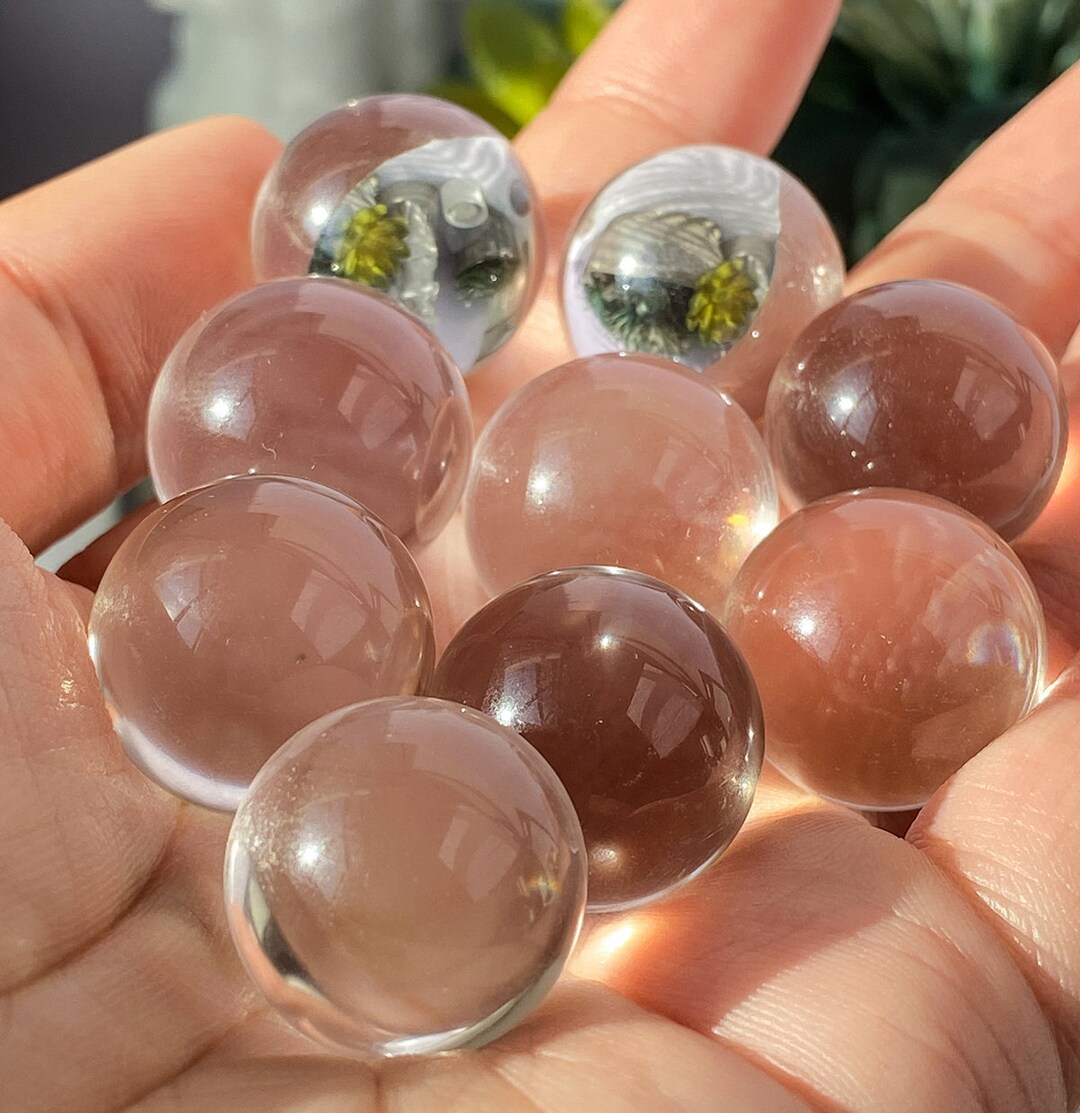 Small Mini Clear Quartz Sphere Ball , Crystal Sphere , Energy Healing ...