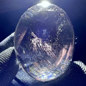 Natural Red Needle Cabonchon Red Needle Quartz Crystal, Gemstone ...