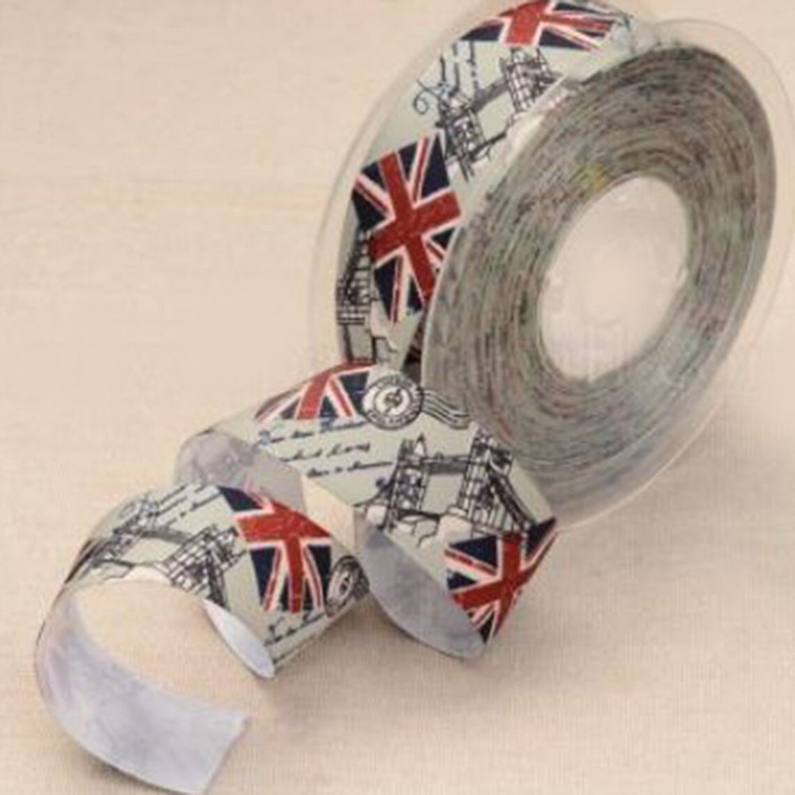 Union Jack Flag Ribbon 25mm / 1 Inch Wide Polyester Gift Packing UK ...