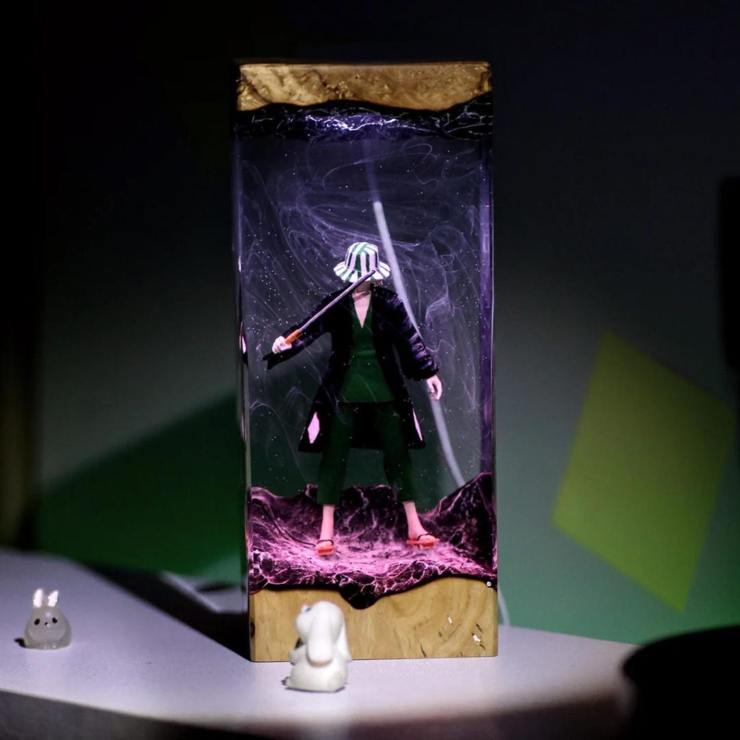 Kisuke Urahara Resin Lamp, Bleach Anime Glow (USB LED Night Light) - Etsy