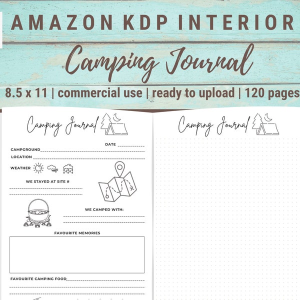 Camping Journal - Etsy