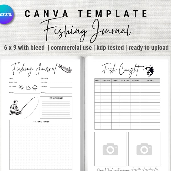 Fishing Journal Template - Etsy