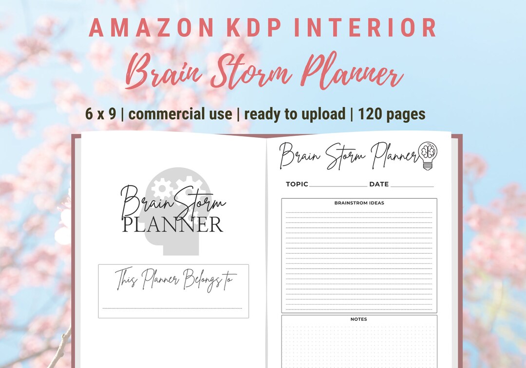 Brainstorm Planner: Ideas Journal for Creative Thinking - Etsy