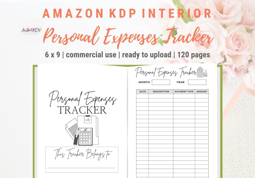 Personal Expenses Tracker - Easy Budget Log PDF Download - Etsy
