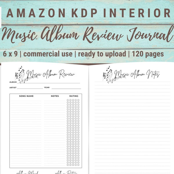 Music Album Review Template - Etsy