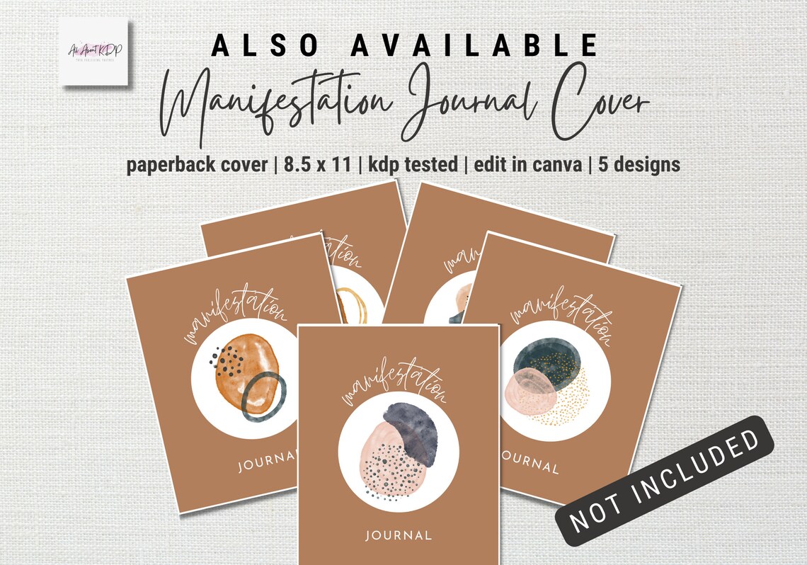 Meditation Journal Canva Editable Template 6x9 Inches no Bleed Ready to ...