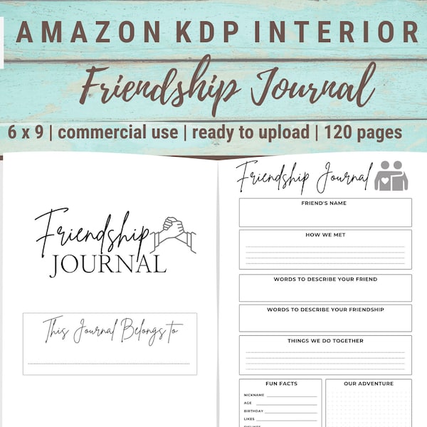 Friendship Journal - Etsy
