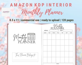 2022 2026 Five Year Planner KDP Journal 152 Pages 8.5x11 Ready to ...