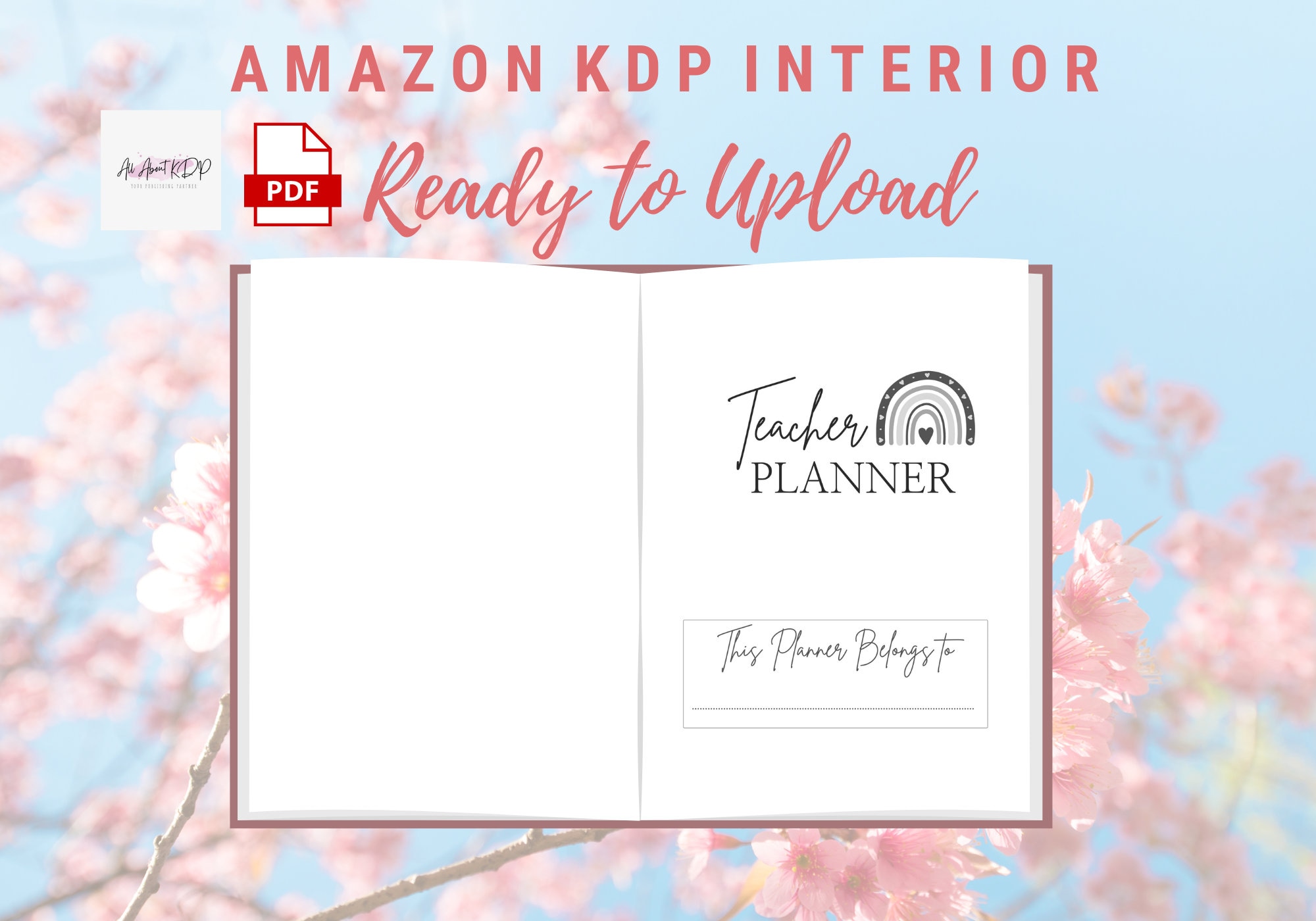 Teacher Planner KDP Interior 8.5x11 Inches with Bleed - Etsy