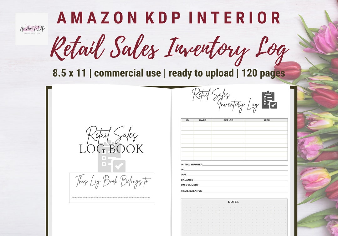 Retail Sales Inventory Logbook Log Book KDP Interior - Etsy