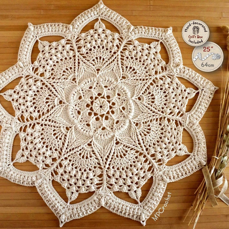 Crochet Doily Rug - Etsy