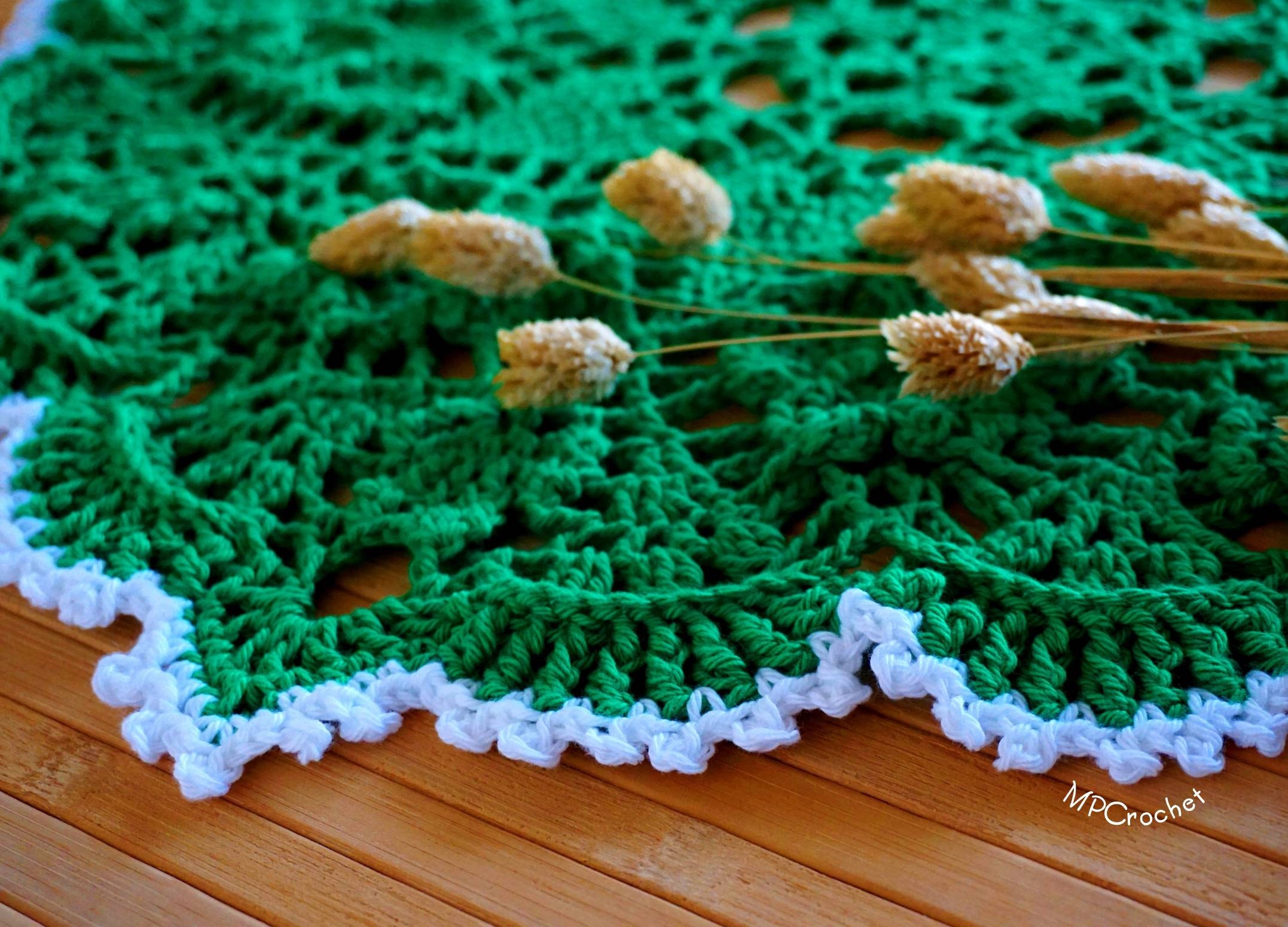 Crochet Shamrock Doily: Emerald Green St Patrick's Day Table Decor - Etsy